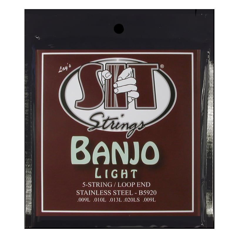 SIT Strings B5920 5-String Loop End Banjo Strings, Stainless | Reverb
