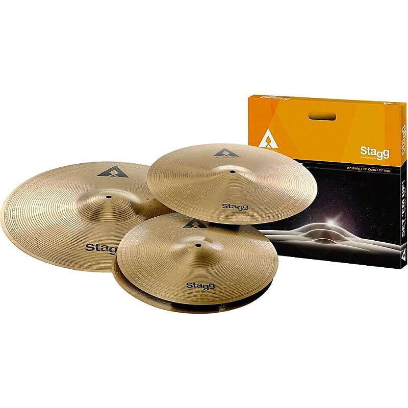 Stagg AXK-SET Deluxe Cymbal Set - 14" HH, 16" C, 20" R | Reverb