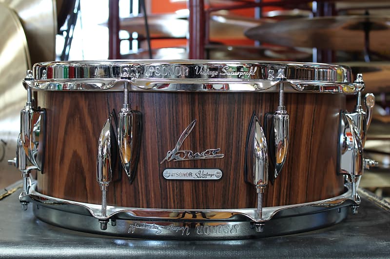 Sonor Vintage Series 5"x14" Beech Snare Drum in Rosewood | Reverb