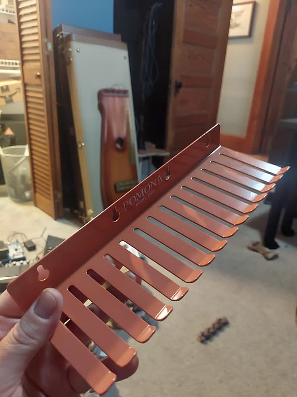 Pomona 1508 Orange 14 slot eurorack cable organizer | Reverb