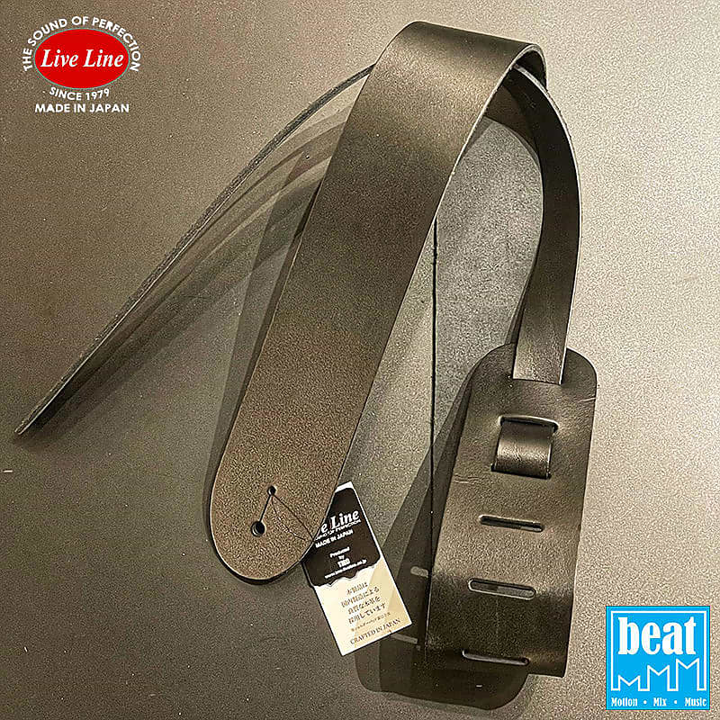 Live Line Standard Style Leather Straps - Black [LM36BLK] | Reverb