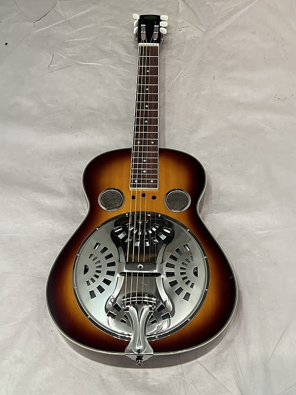 Regal Rd-40 square neck resonator guitar Slotted Headstock | Reverb