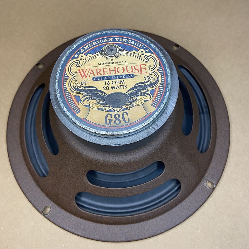 Warehouse WGS G8C 8" 16 Ohm Guitar Amp Speaker 2024 | Reverb