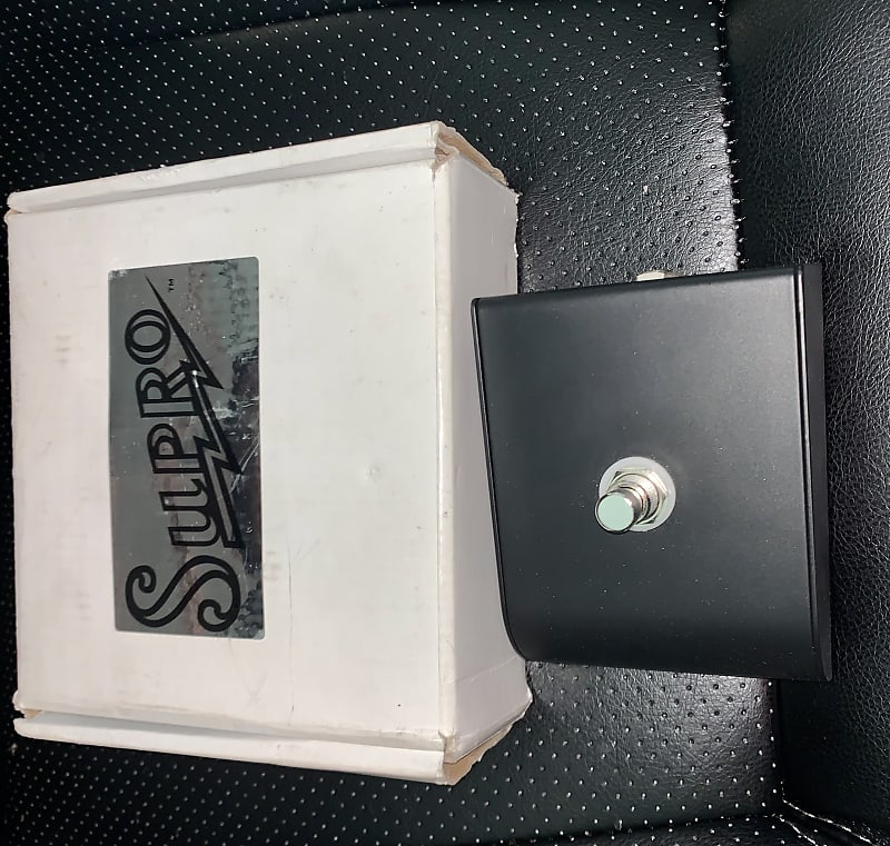 Supro Single-Button Amp Footswitch 2010s Black | Reverb