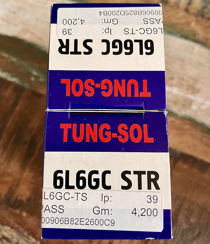 Tung Sol 6L6GC STR 2024 - Brand New - Matched | Reverb