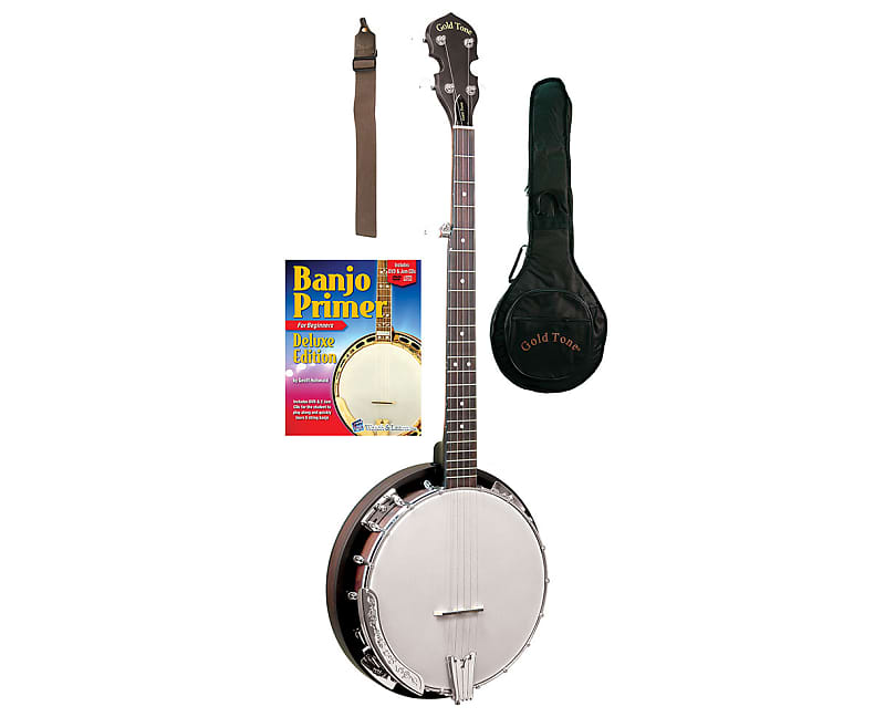 Gold Tone CC-BG Left Handed Beginners Bluegrass Banjo Package | Reverb