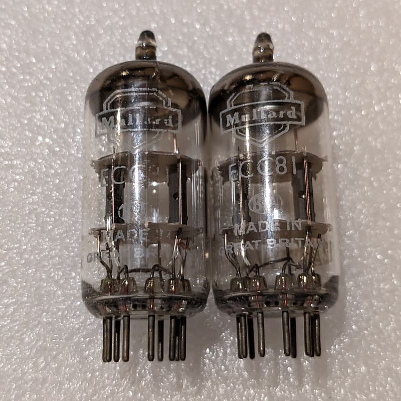 12AT7 / ECC81 / 12AT7WA Mullard Matched Pair Tubes NOS | Reverb