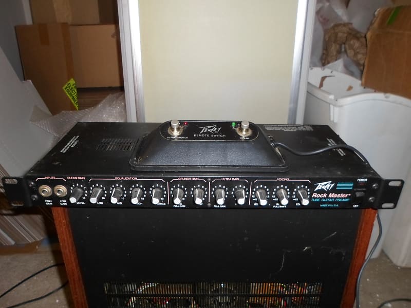 Peavey Rock Master Tube Preamp Effect Rack Gear W/ Pedal | Reverb