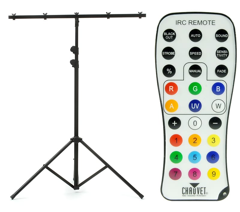 ADJ LTS-6 T-Bar Tripod Lightweight Lighting Stand Bundle with | Reverb