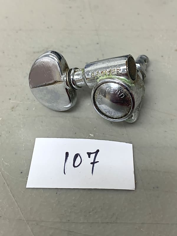 (1) Grover Rotomatic Treble Side Tuning Peg Pat. Pend. 1960's | Reverb
