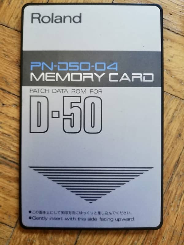 Roland PN-050-04 D-50 memory card | Reverb