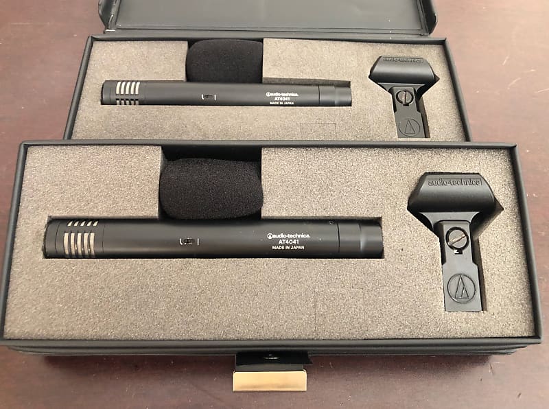 Audio-Technica AT4041 pair w/ clips, windscreens and cases | Reverb