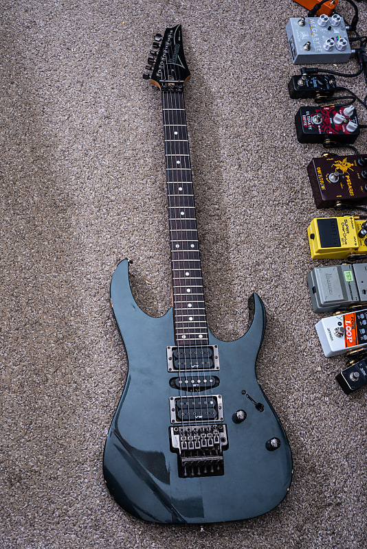 Ibanez RG 570 Iron Pewter - wizard neck w/ bubinga stripe | Reverb