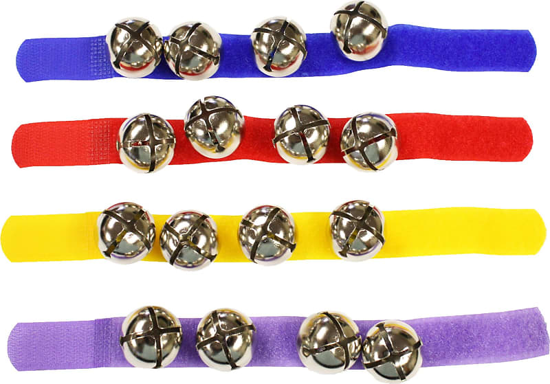 Colored Asstmt 12 Wrist Bells/Velc | Reverb