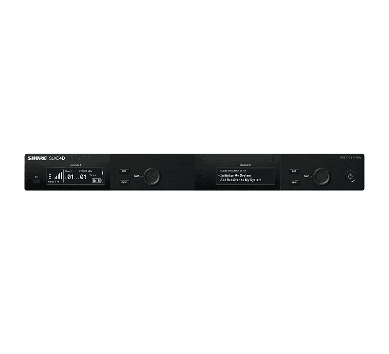 Shure SLXD4D-H55 Dual Channel Receiver - H55 (514-558 MHz) | Reverb