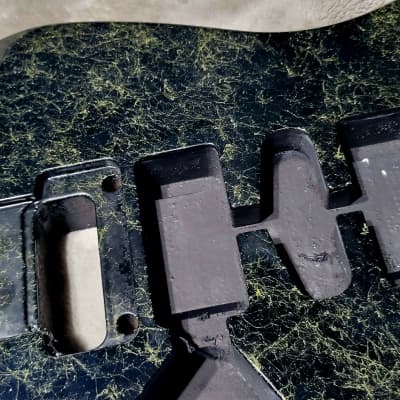 90's Fender HM Stratocaster Guitar Body - Blackstone - Heavy | Reverb