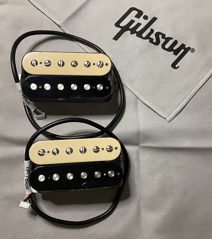 Gibson Tradbucker Zebra PAF 2021 humbuckers with PCB quick | Reverb