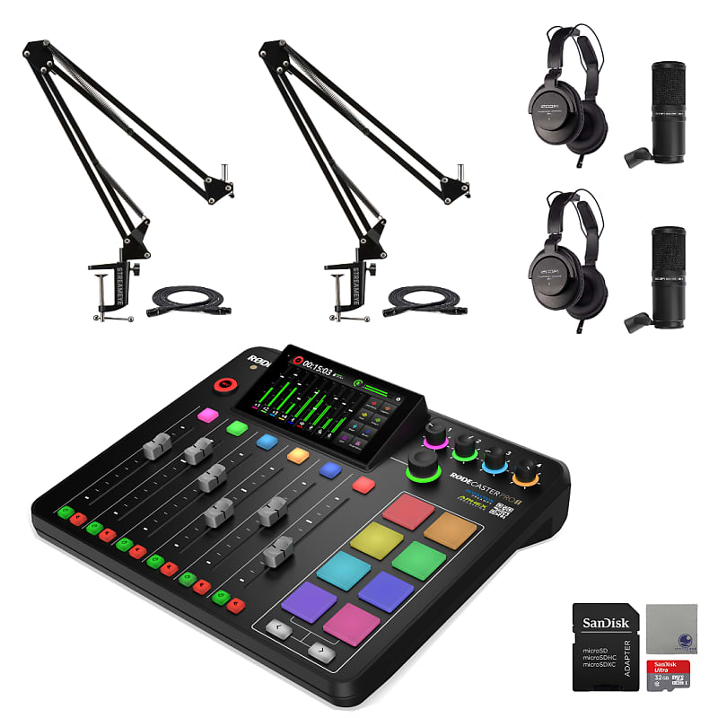 Rode RODECaster Pro II Audio Production Studio Bundle with 2x | Reverb