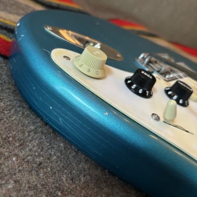 Partscaster like Fender Strat, Antiquity Mustang p/u’s, Ocean | Reverb