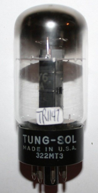 NOS Tung-Sol (Vintage) 6Y6GA Black Plate Top [] Tube 6Y6 110% | Reverb