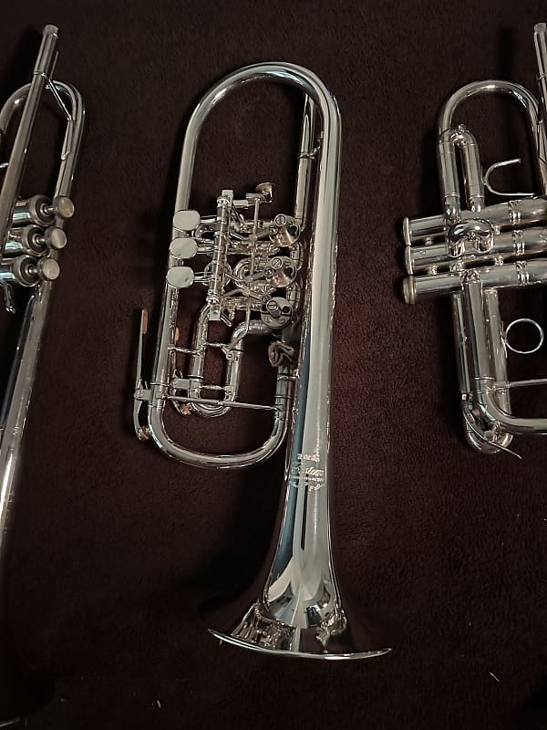 Yamaha Rotary c trumpet ytr 946 gs 3053 2000’s - Silver | Reverb
