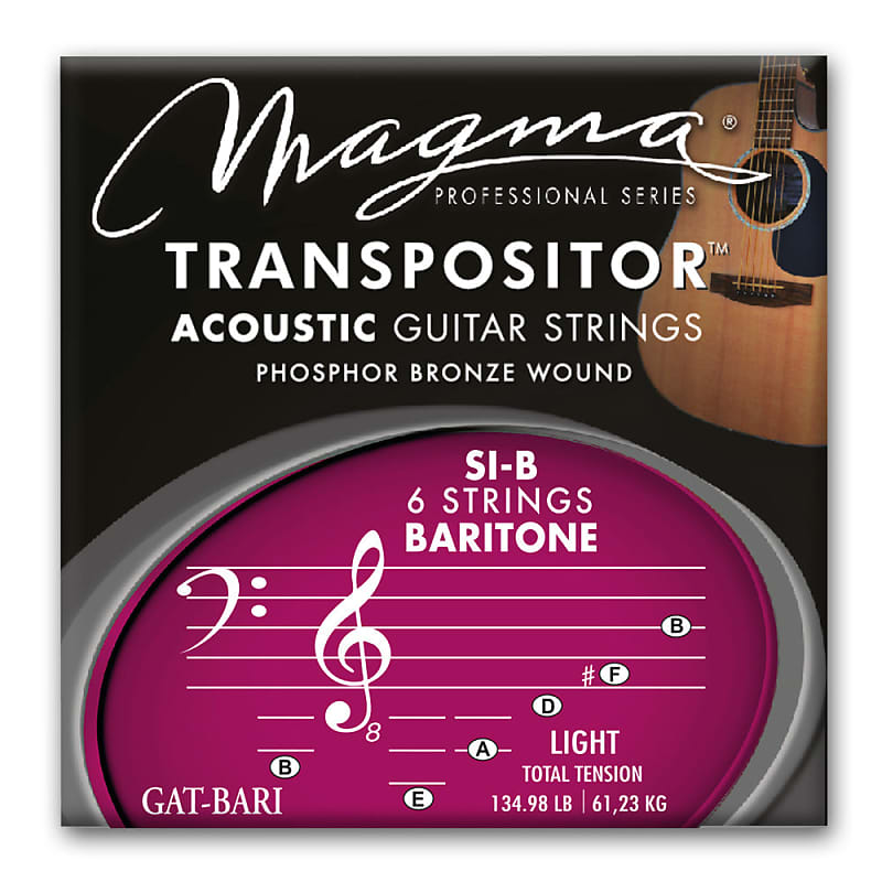Magma Acoustic Guitar Strings TRANSPOSITOR SI-B BARITONE - | Reverb
