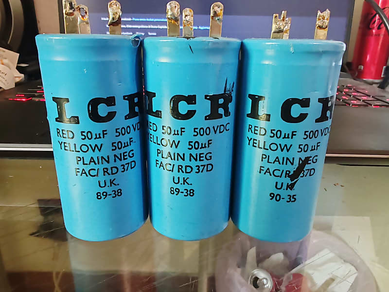 Lcr filter capacitor50+50uf 500v 3 pieces | Reverb