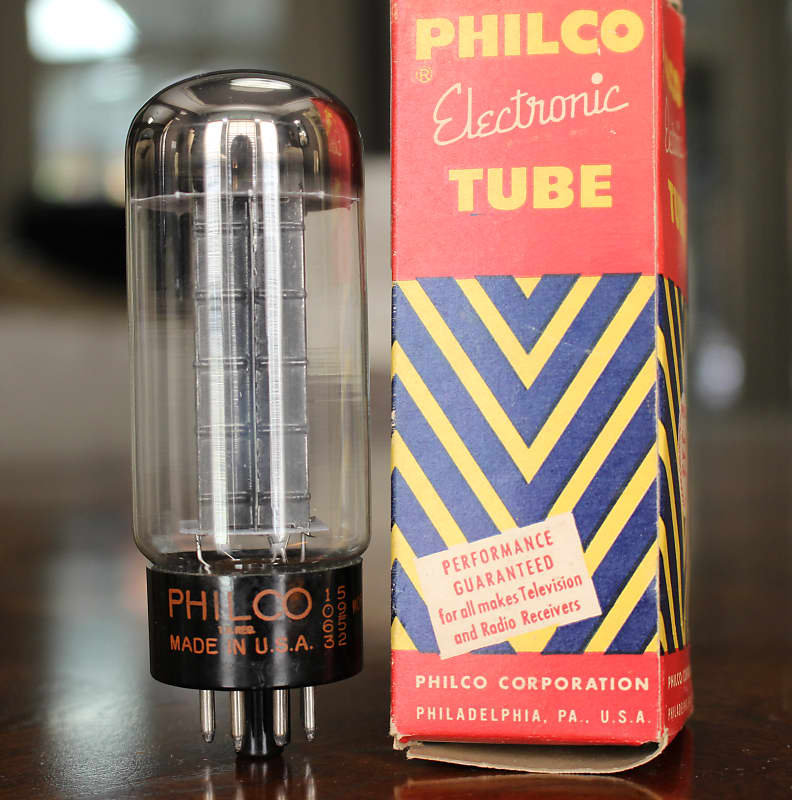 Philco 5U4GB Rectifier Tube 1959 - Black Plates / O Halo | Reverb