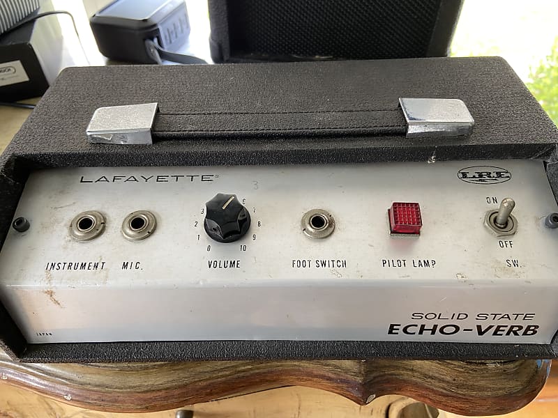 Lafayette Echo Verb 1960’s Black | Reverb