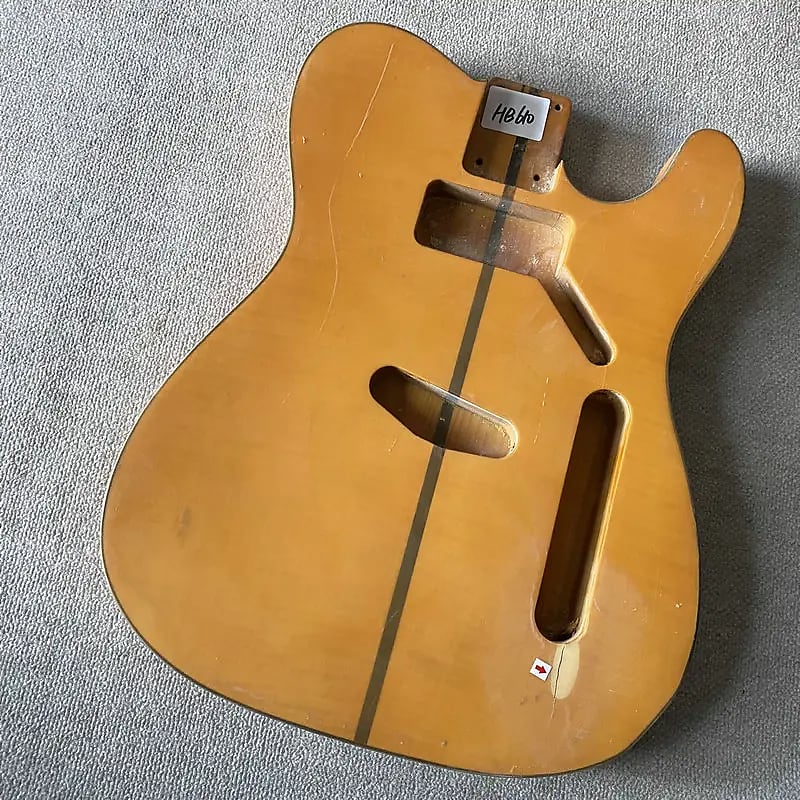 Ash Wood Telecaster Tele Style Body with Maple Top | Reverb