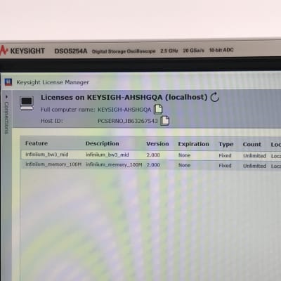 Keysight DSOS254A Digital Oscilloscope 2.5GHz 2.5GSa/s 10 Bit | Reverb