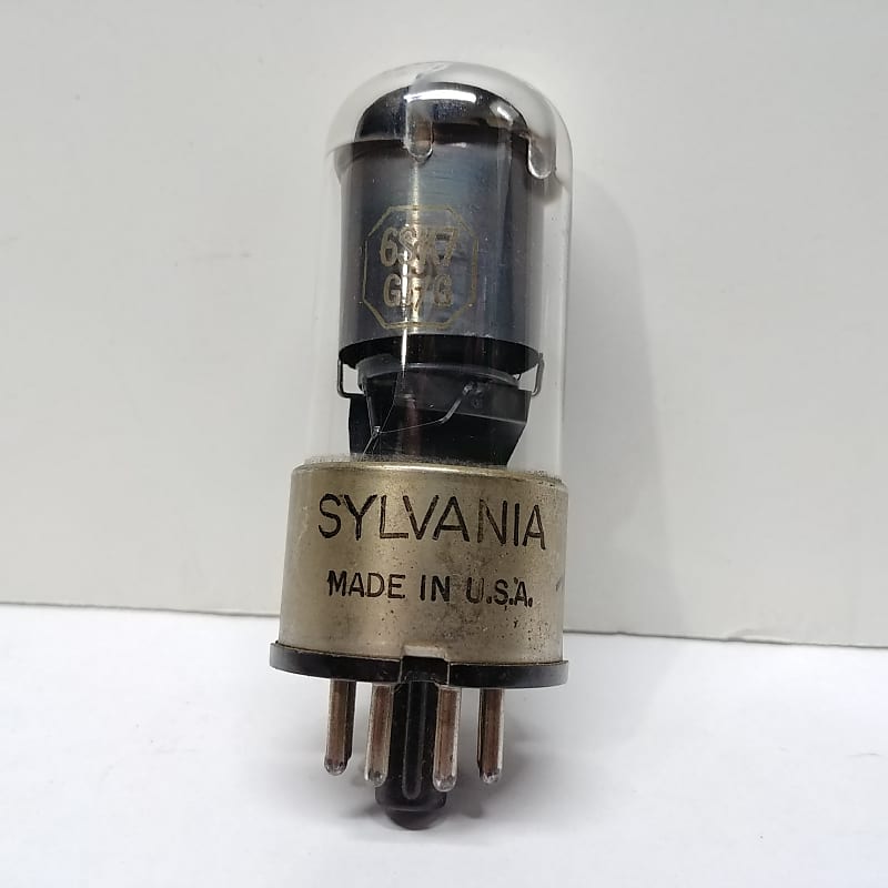 NOS 1950's Sylvania 6SK7-GT/G Tube *TESTED* Metal Base Guitar | Reverb