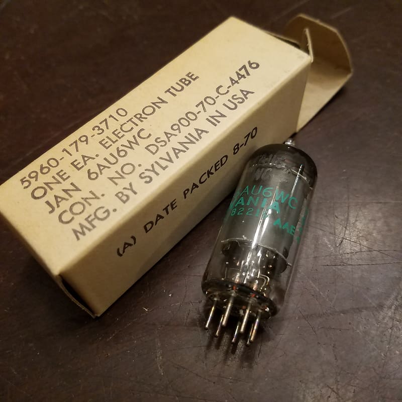 Sylvania 6AU6WC Microphone Grade Quality AT1000 TESTED | Reverb