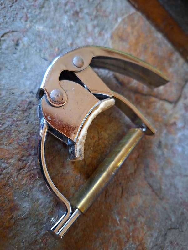 Vintage capo '70s - nickel | Reverb