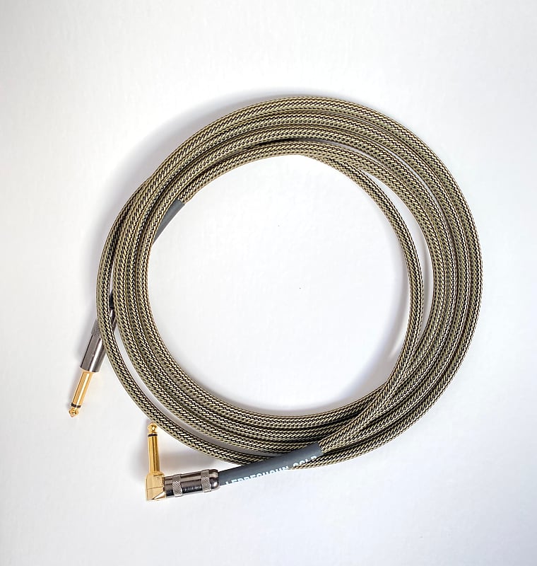 Leprechaun Gold Instrument Cable (Gold) - 15' / Right | Reverb Canada