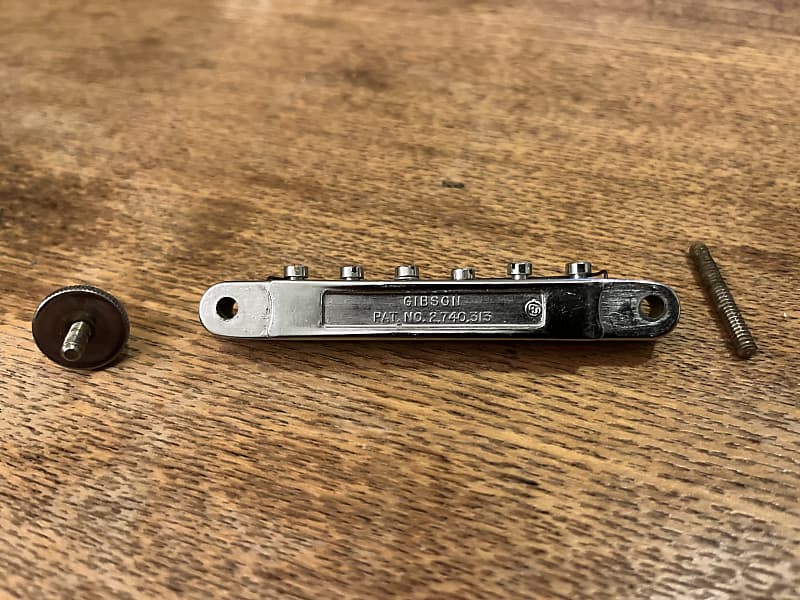 Gibson ABR-1 1970 patent number bridge - Chrome | Reverb