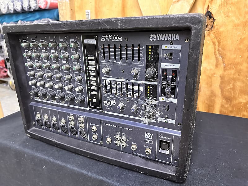 Yamaha Amplifier Yamaha Emx 66m Powered Mixer w/Reverb - | Reverb