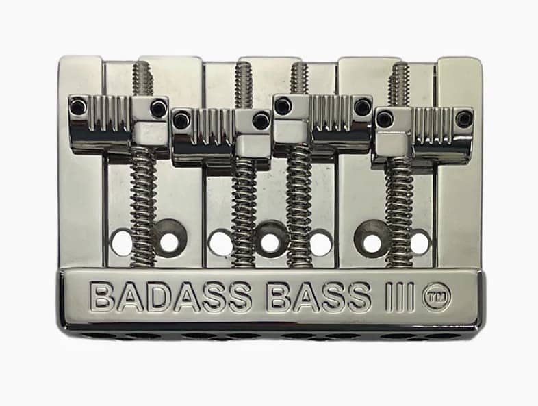 Nickel Badass III Bass Bridge for String Thru Fender P/Jazz | Reverb