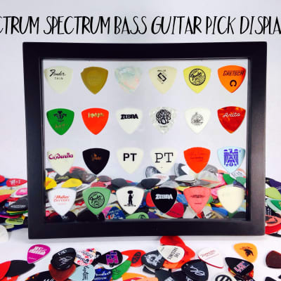 Plectrum Spectrum™ 8" x 10" White Guitar Pick Display Frame | Reverb