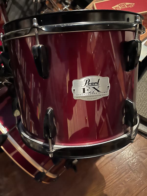 Pearl Export Series 2008 Wine red with black hardware | Reverb