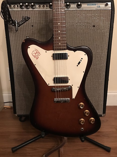 Gibson Non Reverse Firebird V 12 string 1965 Sunburst | Reverb UK