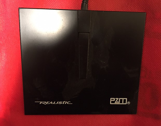 Realistic PZM Boundary Microphone Black | Reverb