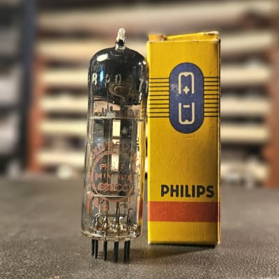 Philips E80CC 6085 - Pinched Waist, Foil Disc Getter, Copper | Reverb