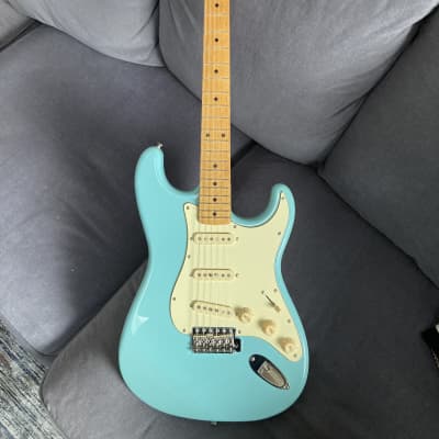 Fender VM Jazzmaster Sonic Blue with Matching Headstock | Reverb