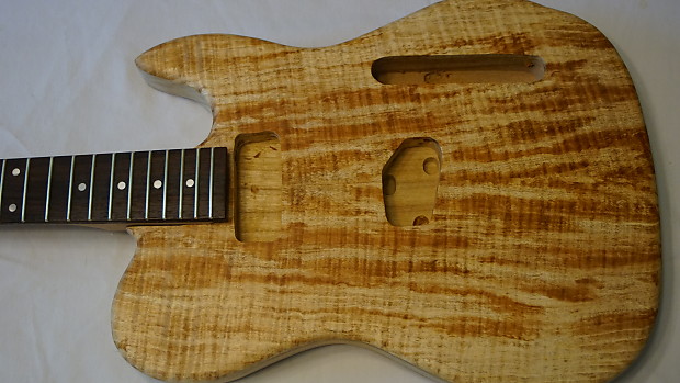 Custom Flamed/Spalted Maple Telecaster Style Body | Reverb