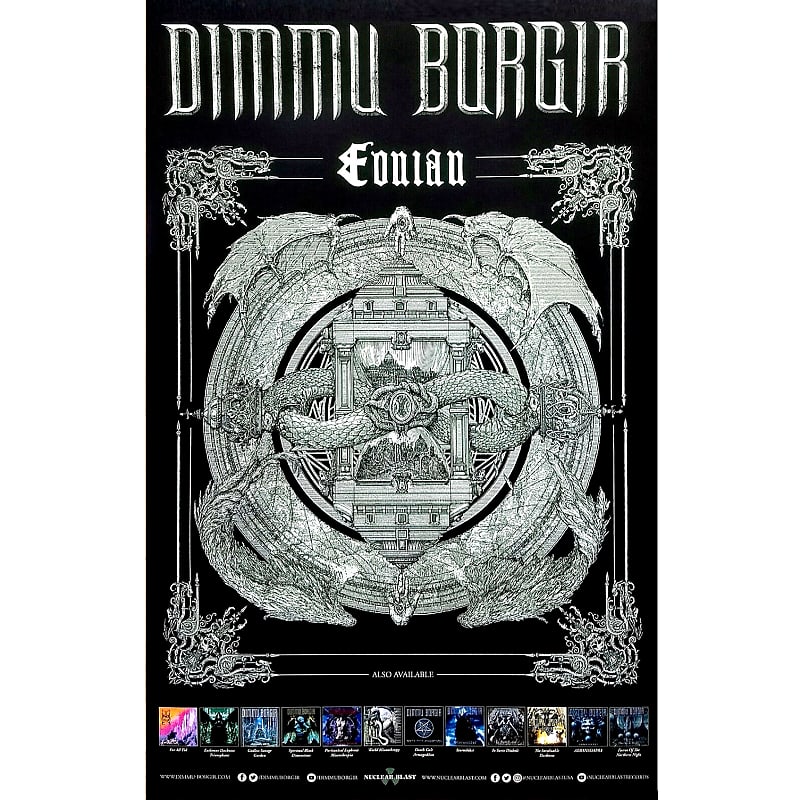 DIMMU BORGIR - Eonian Ltd Ed New RARE Tour Poster! BEHEMOTH | Reverb