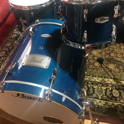 Pearl Export ECX mid 2000"s - Transparent Blue Lacqure | Reverb