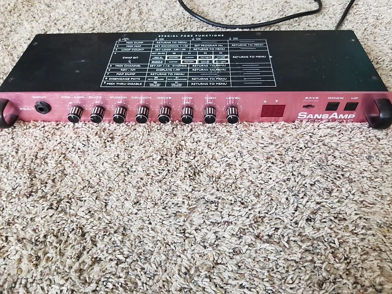 Tech 21 PSA-1 Sansamp Rackmount Amp Simulator 2010s - Red | Reverb