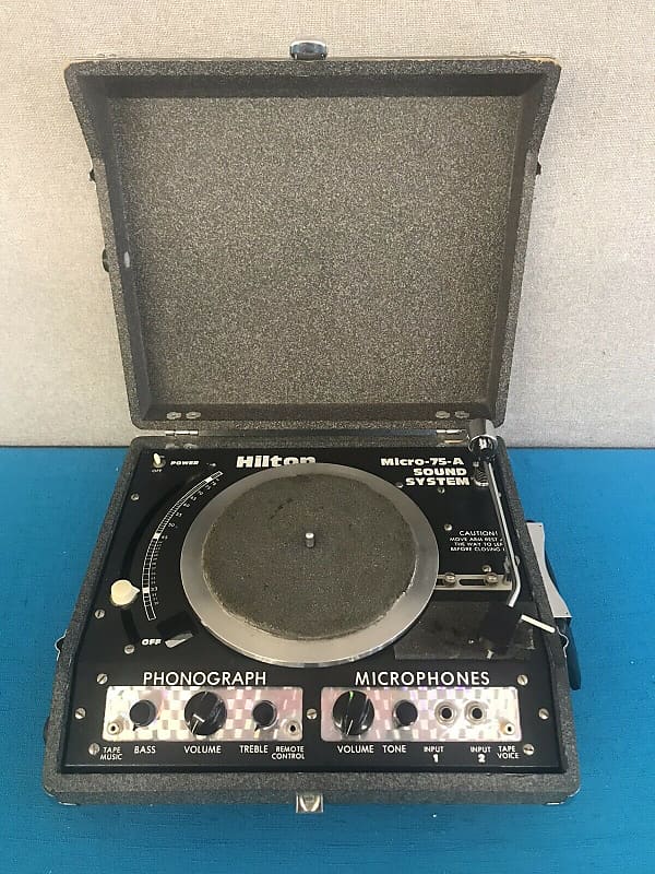 Rare Vintage Hilton Micro 75A Turntable Record Player | Reverb