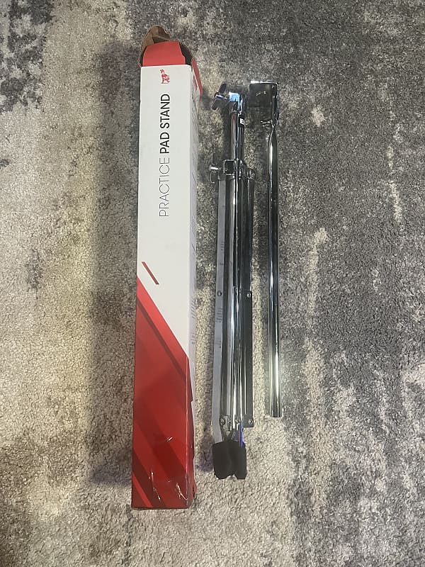 Evans ARFSTD RealFeel Apprentice Practice Pad Stand Chrome | Reverb